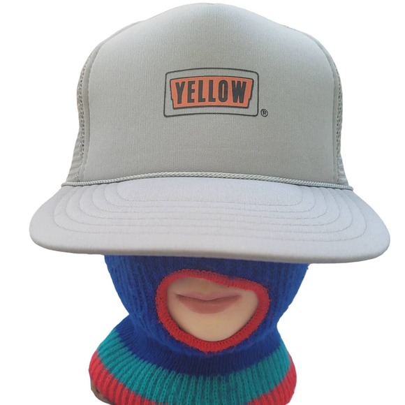 American Vintage | Accessories | Vtg Yellow Trucking Company Trucker ...